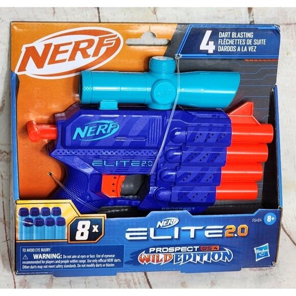 Nerf | Toys | Nerf Elite 2 Prospect Qs4 Wild Edition Toy Gun 4dart ...